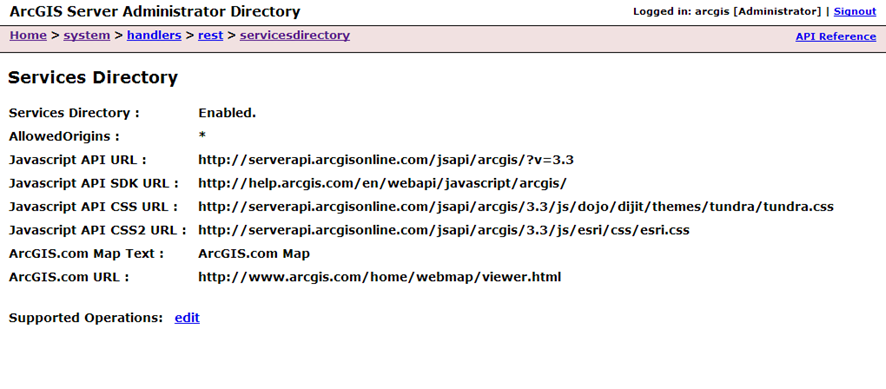 [Edit] をクリックして設定を始めます